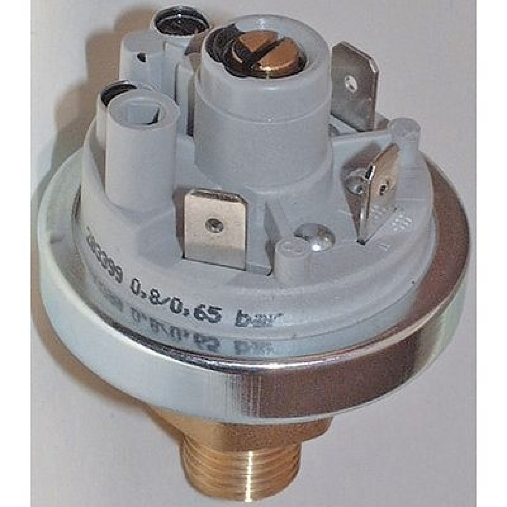 Pressure control connection 1/4" ø 45 mm pressure connection vertical ...