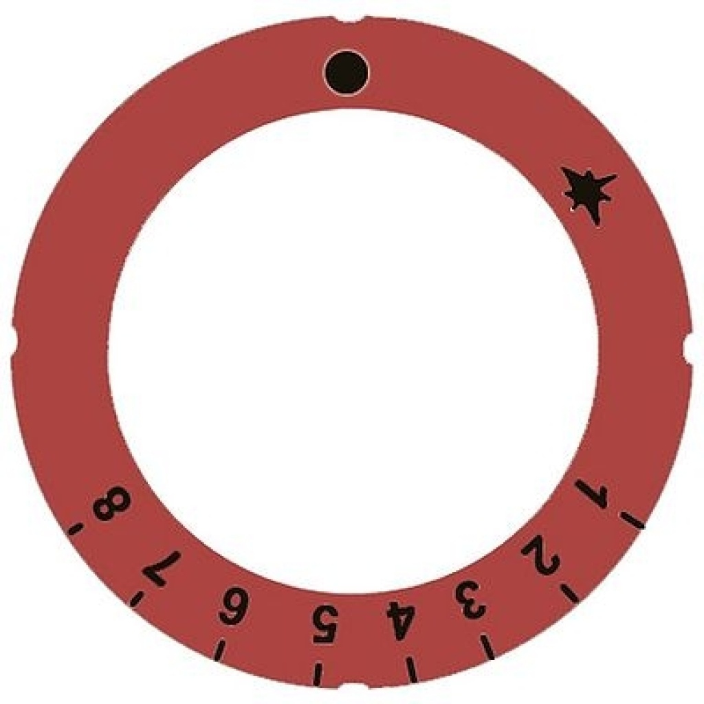 Symboly otočného ovladače plynový termostat COPRECI 1-8 t.max. -°C | V ...